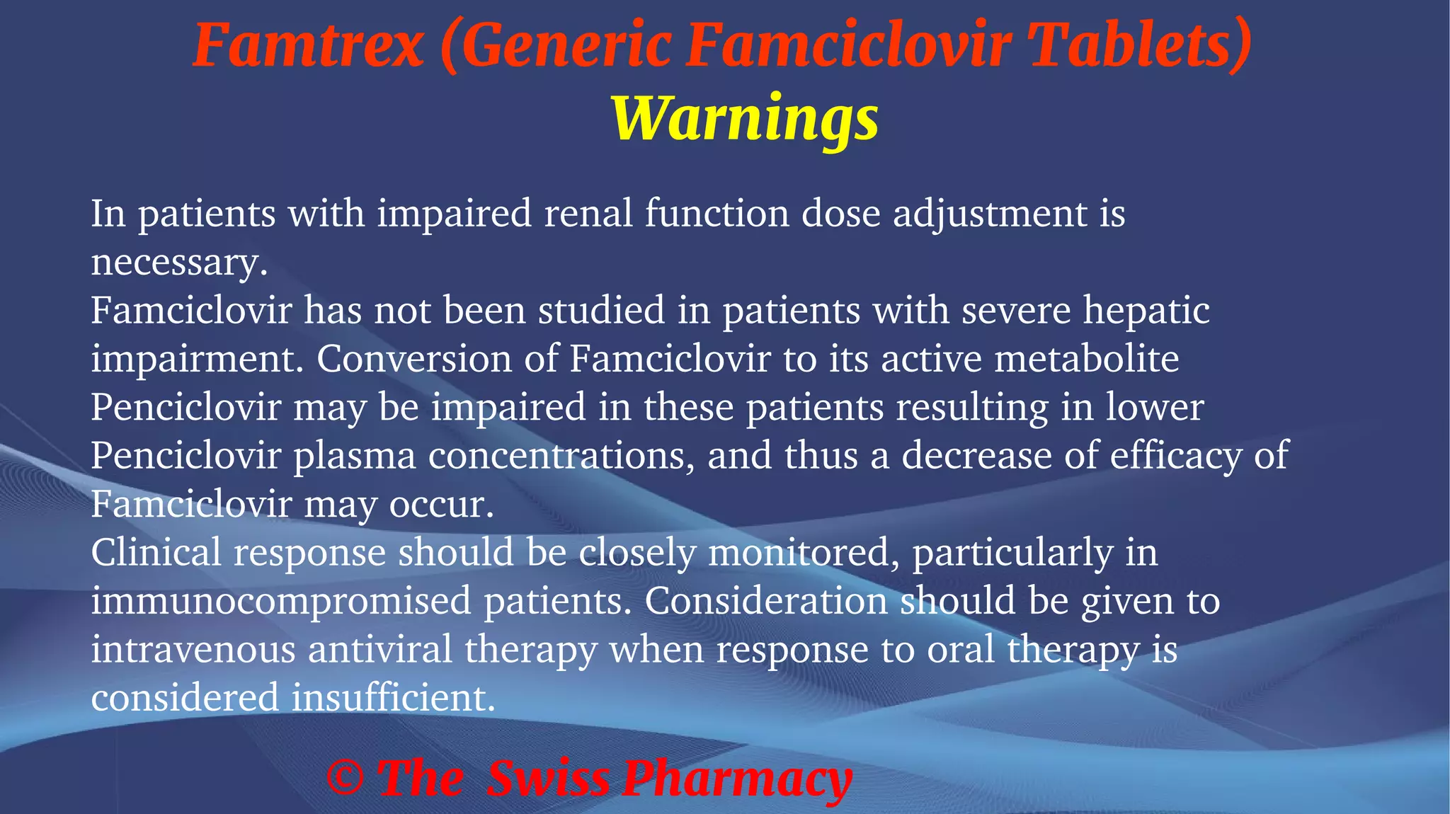 Famtrex (Generic Famciclovir Tablets) | PDF