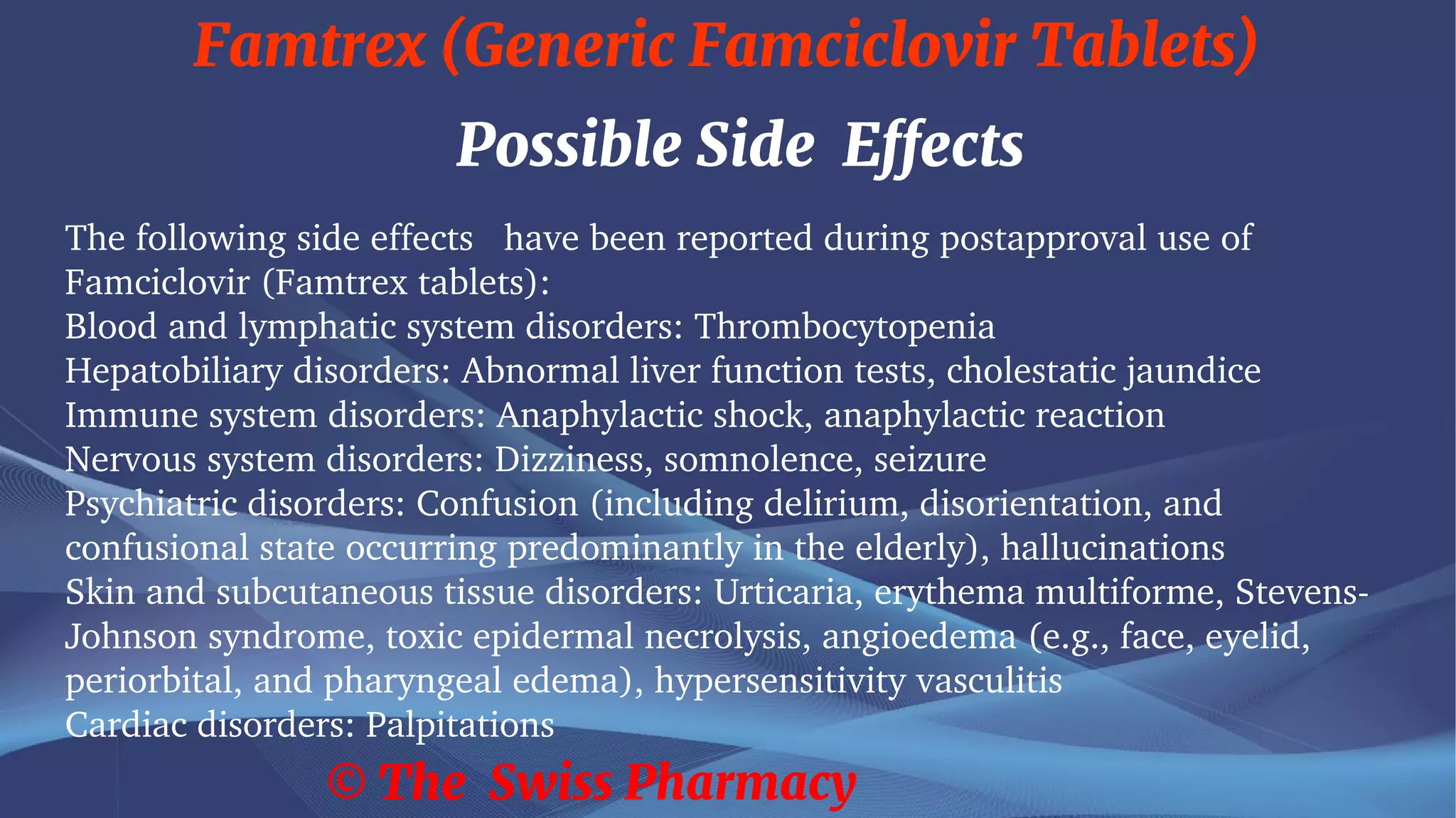 Famtrex (Generic Famciclovir Tablets) | PDF