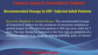 Famtrex (Generic Famciclovir Tablets) | PDF