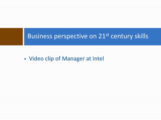 Integrating 21st Century Skills into Teaching and Learning: Preparing All Students for Success ...