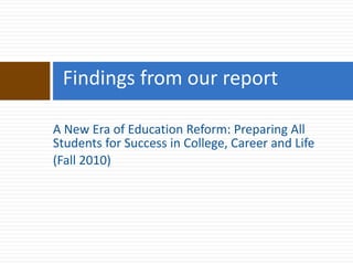 Integrating 21st Century Skills into Teaching and Learning: Preparing All Students for Success ...