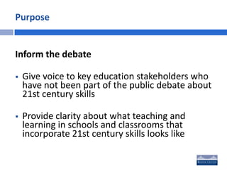 Integrating 21st Century Skills into Teaching and Learning: Preparing All Students for Success ...