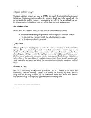 Famu radiation safety training lecture handout 1 | DOC