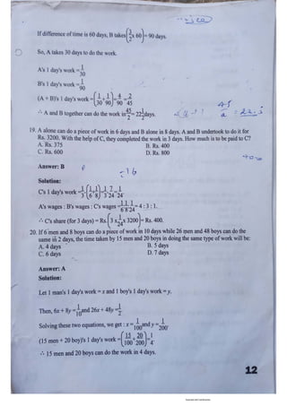 Fana Aptitude exam preparations / Aptitude exam preparations | PDF