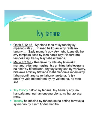 Fanamasinana ny tempoly [lecture seule] [mode de compatibilité] | PDF