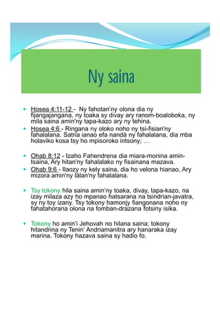 Fanamasinana ny tempoly [lecture seule] [mode de compatibilité] | PDF