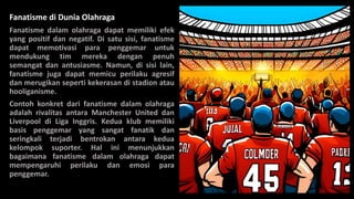 Fanatisme : Api kebanggaan atau Racun Kebodohan? | PPTX
