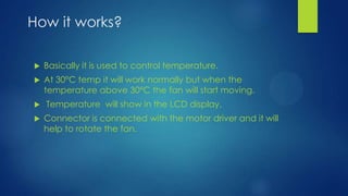 Fan automation | PPTX