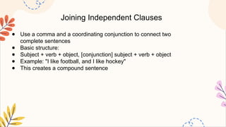 FANBOYS Mastering Coordinating Conjunctions.pptx