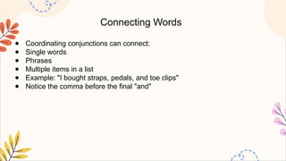 FANBOYS Mastering Coordinating Conjunctions.pptx