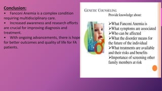FANCONI ANAEMIA a rare genetic disease.pptx