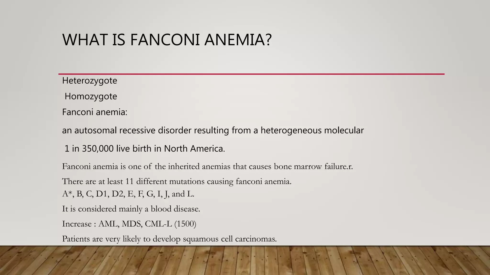 Fanconi anemia | PPTX