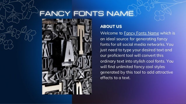 Fancy fonts name | PDF
