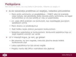 Kas ir veiksmīga e-veikala atslēga, praktiski piemēri | PPT