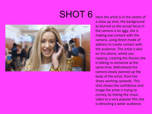 Iggy Azalea feat. Charlie XCX-Fancy music video analysis | PPTX