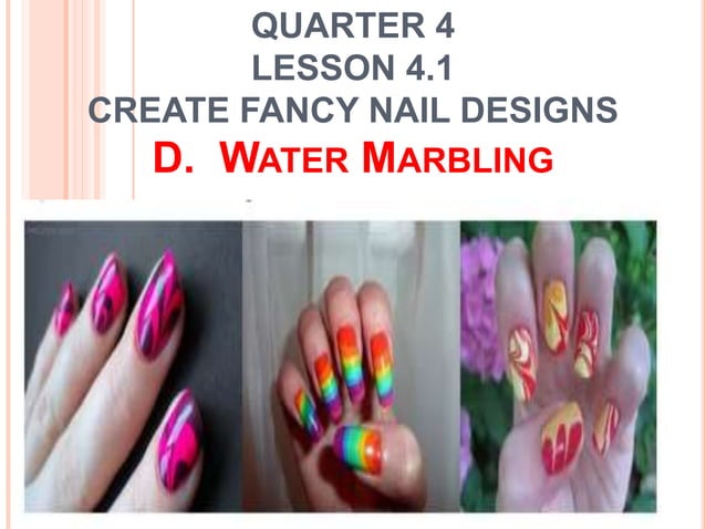 FANCY NAIL DSIGNES - WATER MARBLING.ppt | Nail Care | Beauty