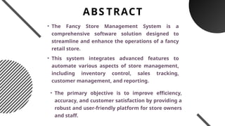 FANCY STORE MENAGEMENT. .pptx