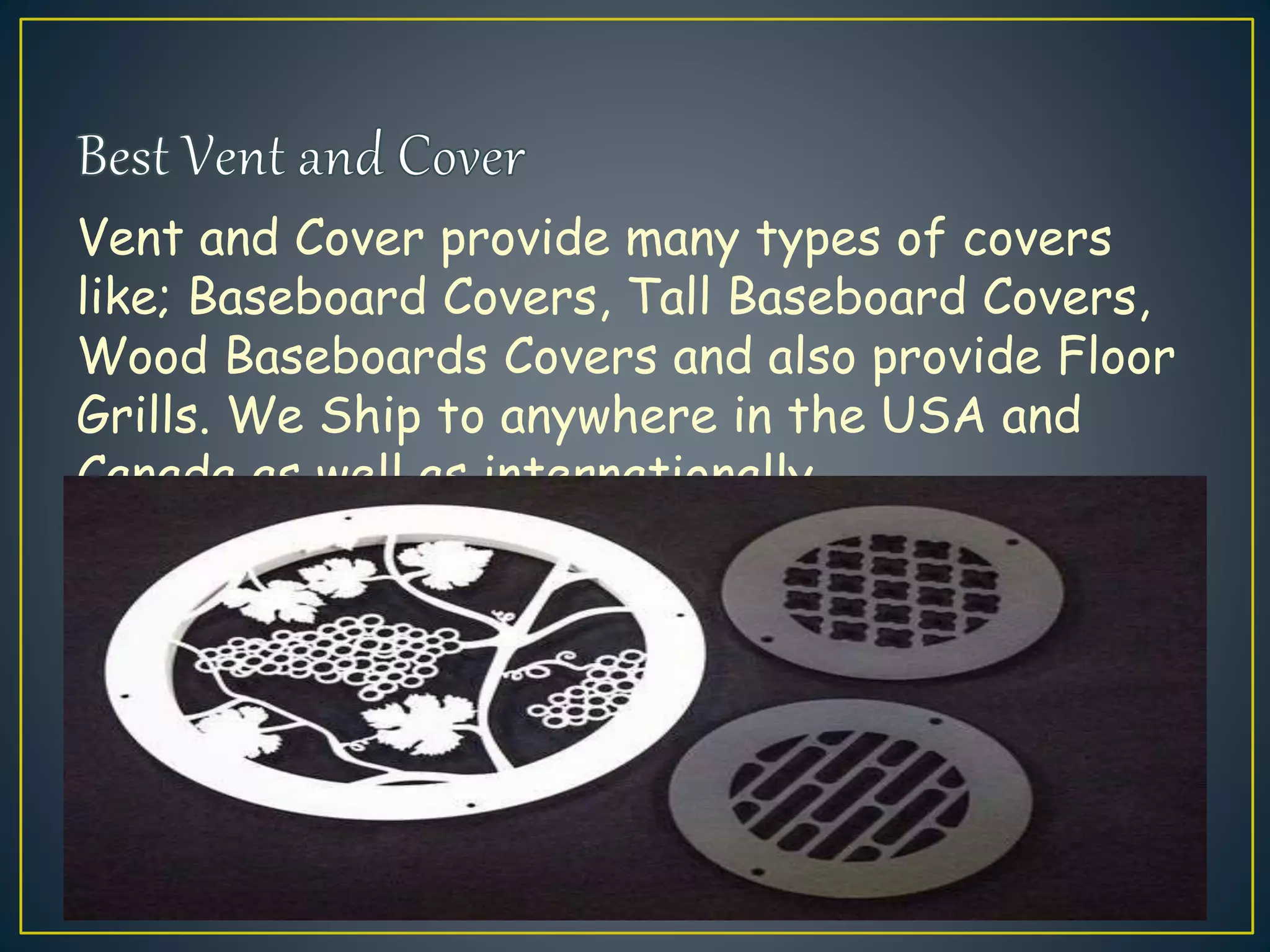 Fancy vent covers | PPT
