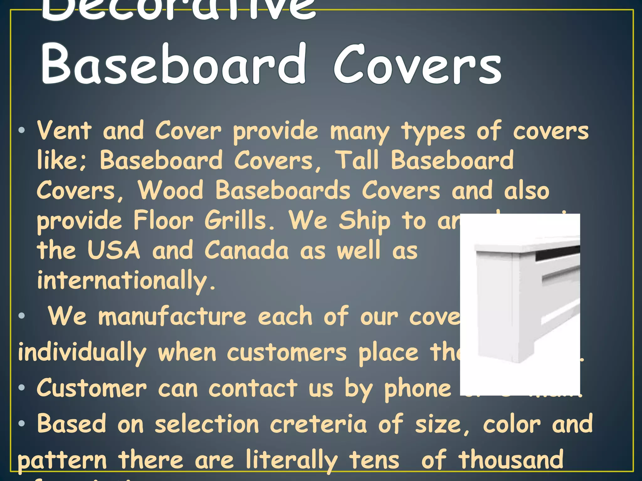 Fancy vent covers | PPT
