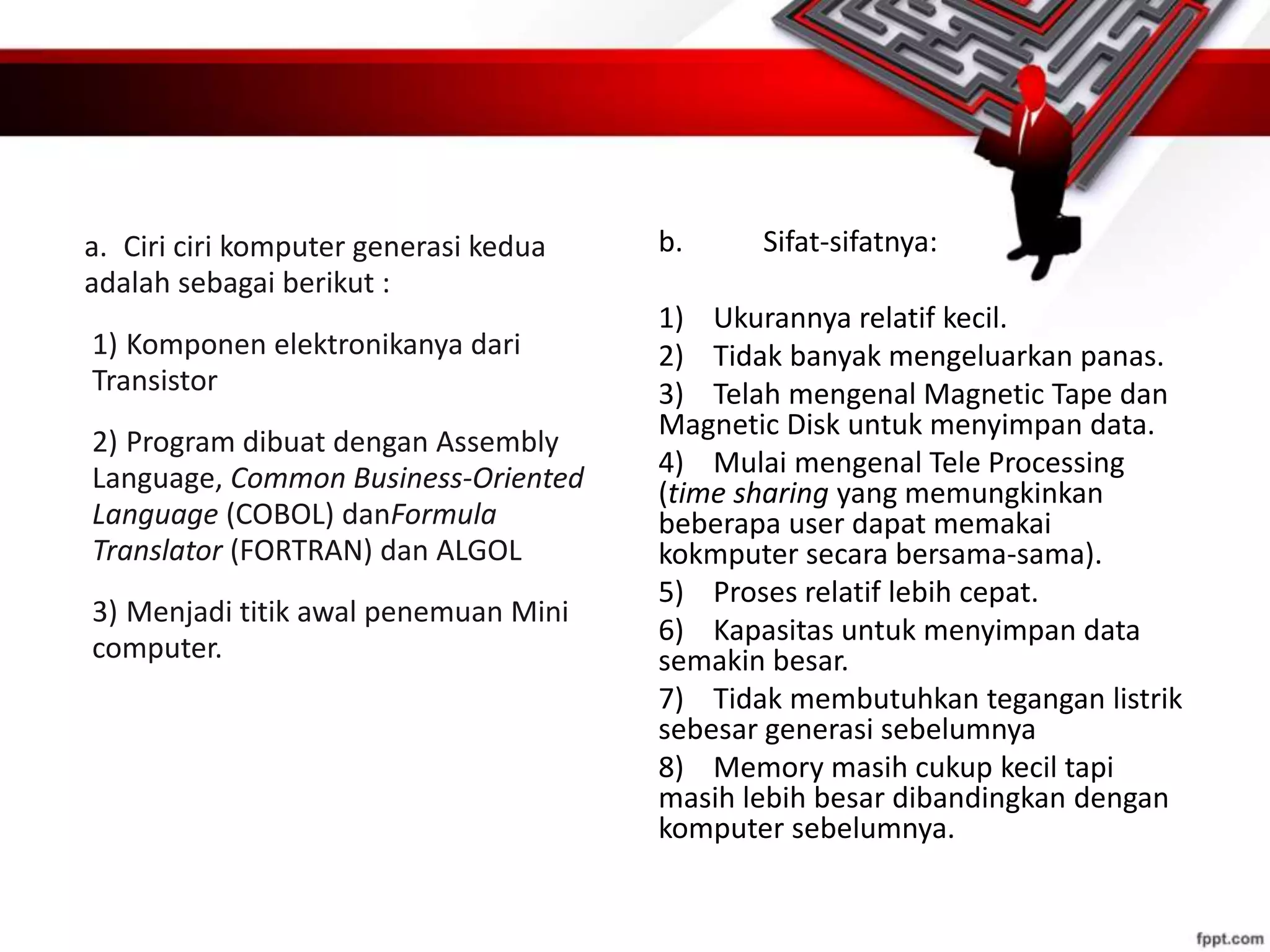 tampilan generasi dan komponen komputer | PPTX