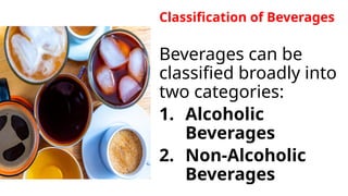 FOOD AND BEVERAGES INTRODUCTION AND INFO | PPTX