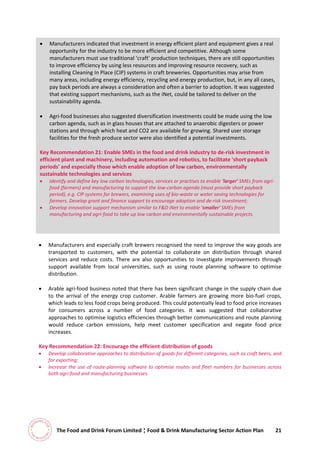 Food & Drink Manufacturing Sector, Strategy & Action Plan | PDF
