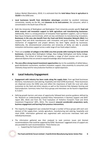 Food & Drink Manufacturing Sector, Strategy & Action Plan | PDF | Food ...