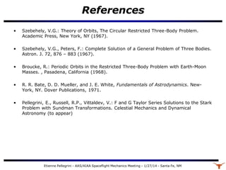 F and G Taylor Series Solutions to the Circular Restricted Three-Body ...