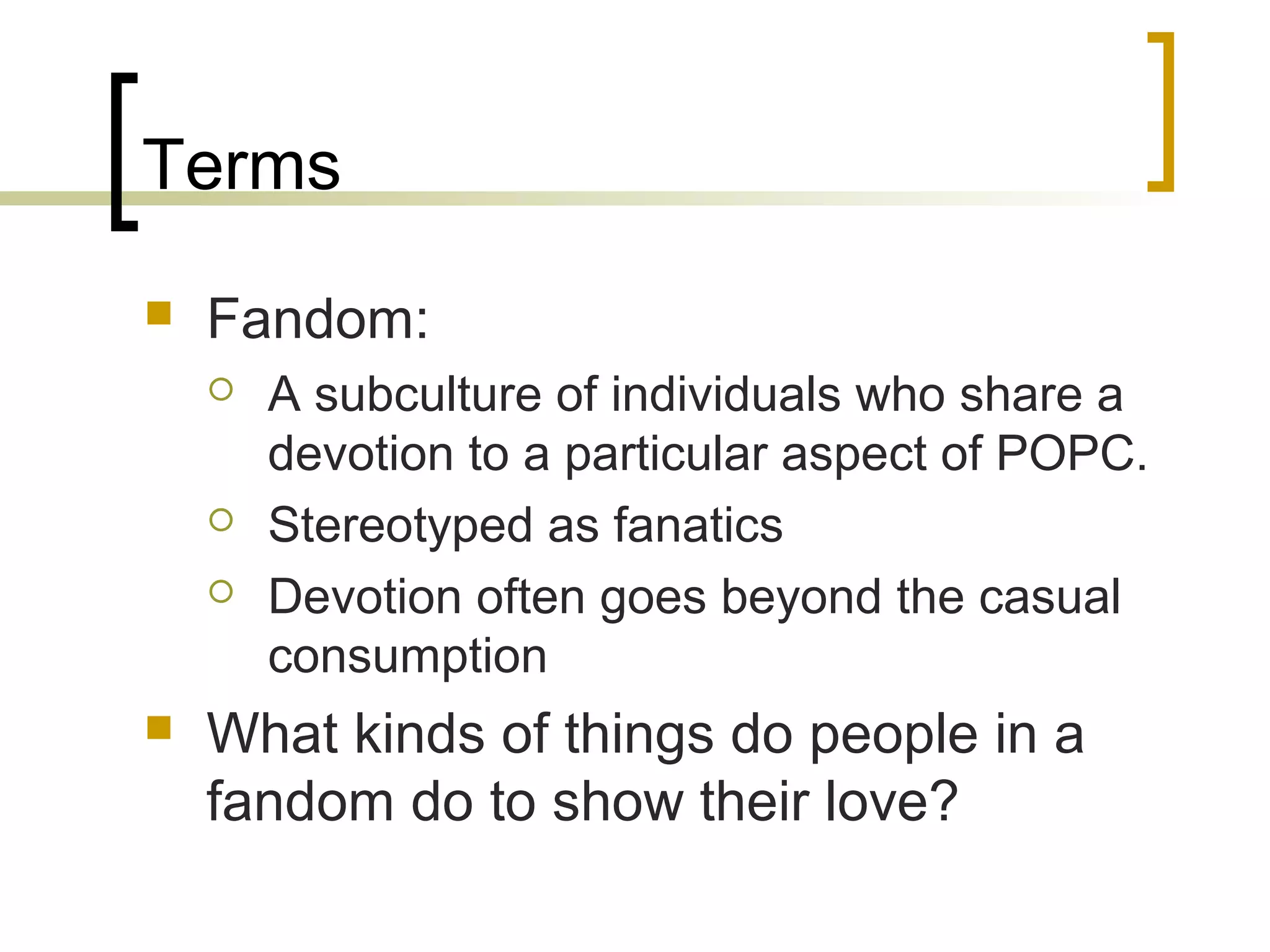 Fandom | PPT