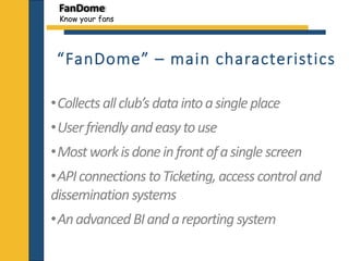 Introduction to the FanDome FRM platform | PDF