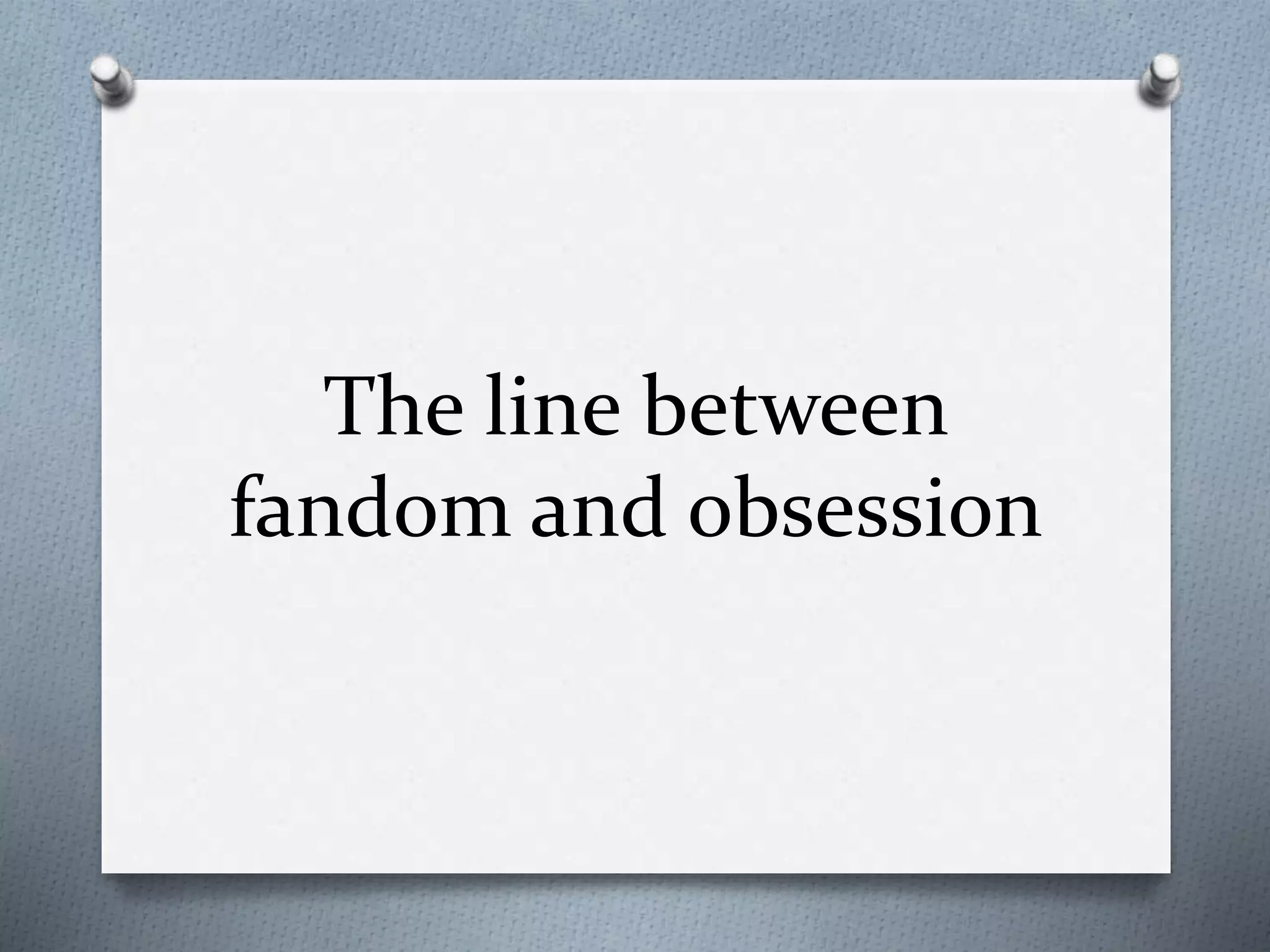 Fandom presentation | PPTX