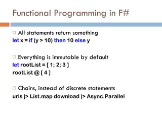 F# and the DLR | PPT | Programming Languages | Computing