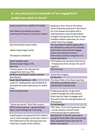 Fan engagement short survey | Outcome | PDF