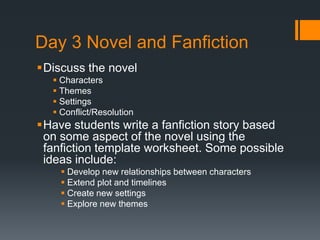 Reading and Writing with Fanfiction | PPTX