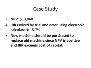 case study-capital budgeting | PPT