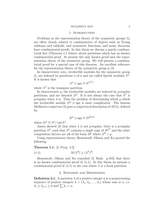 The Mullineux Map and p-Regularization For Hook Partitions | PDF