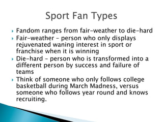 Reading 2-1: Fan Identification PowerPoint | PDF