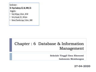 6. Sim Fanji database dan manajemen informasi | PPT