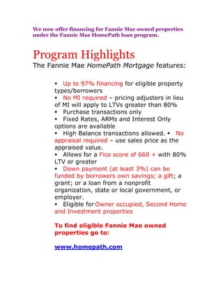 Fannie Mae Home Path | PDF