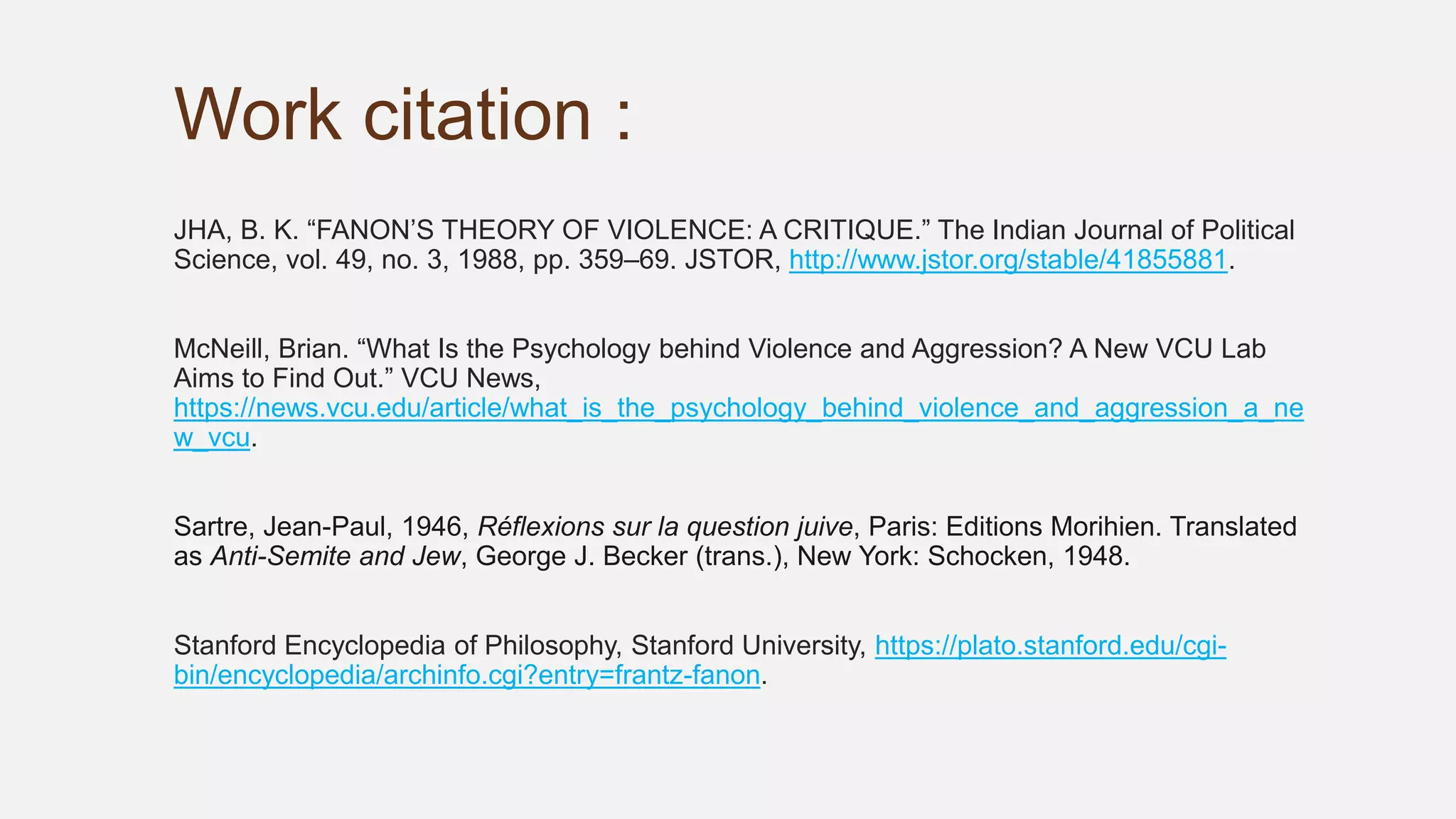 Fanon’s THEORY OF VIOLENCE.pptx | Substance Abuse | Diseases and Conditions