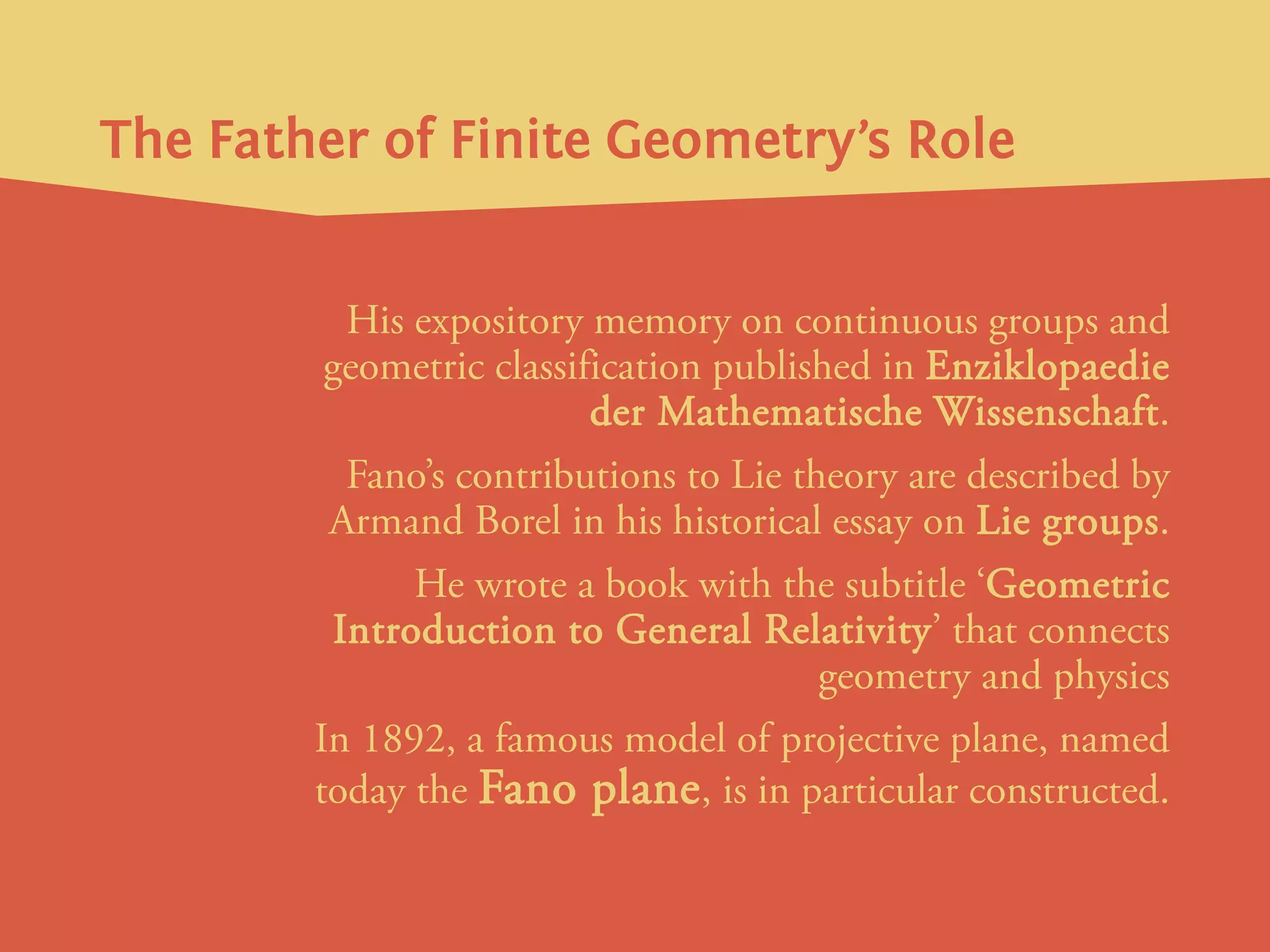 Fano’s Geometry | PDF