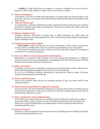 Financial Accounting Notes | PDF