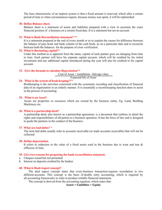 Financial Accounting Notes | PDF
