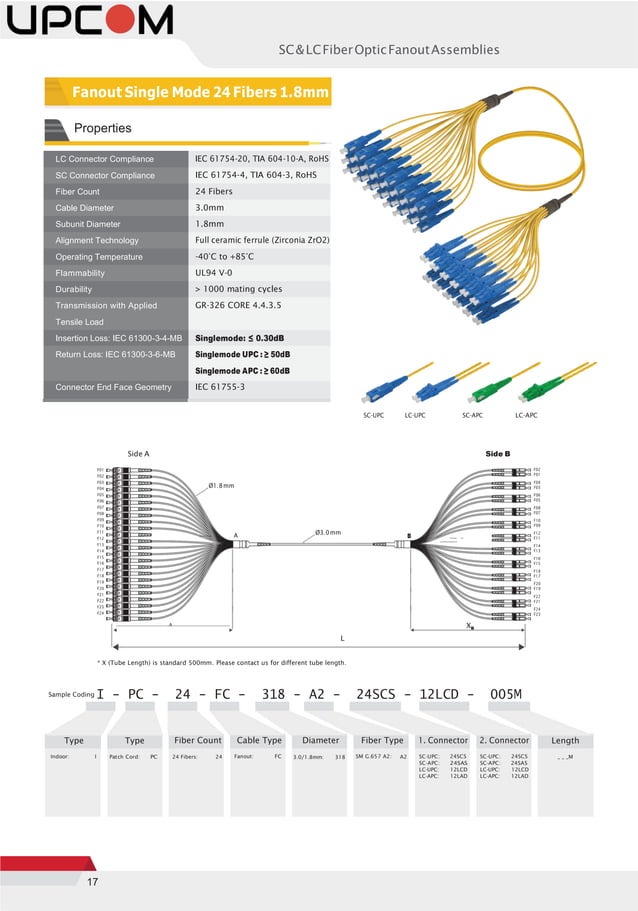 Fanout assemblies fiber optic catalogue | PDF