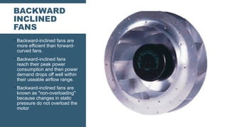 Centrifugal and Axial Fans- Fan curve ppt | PPTX