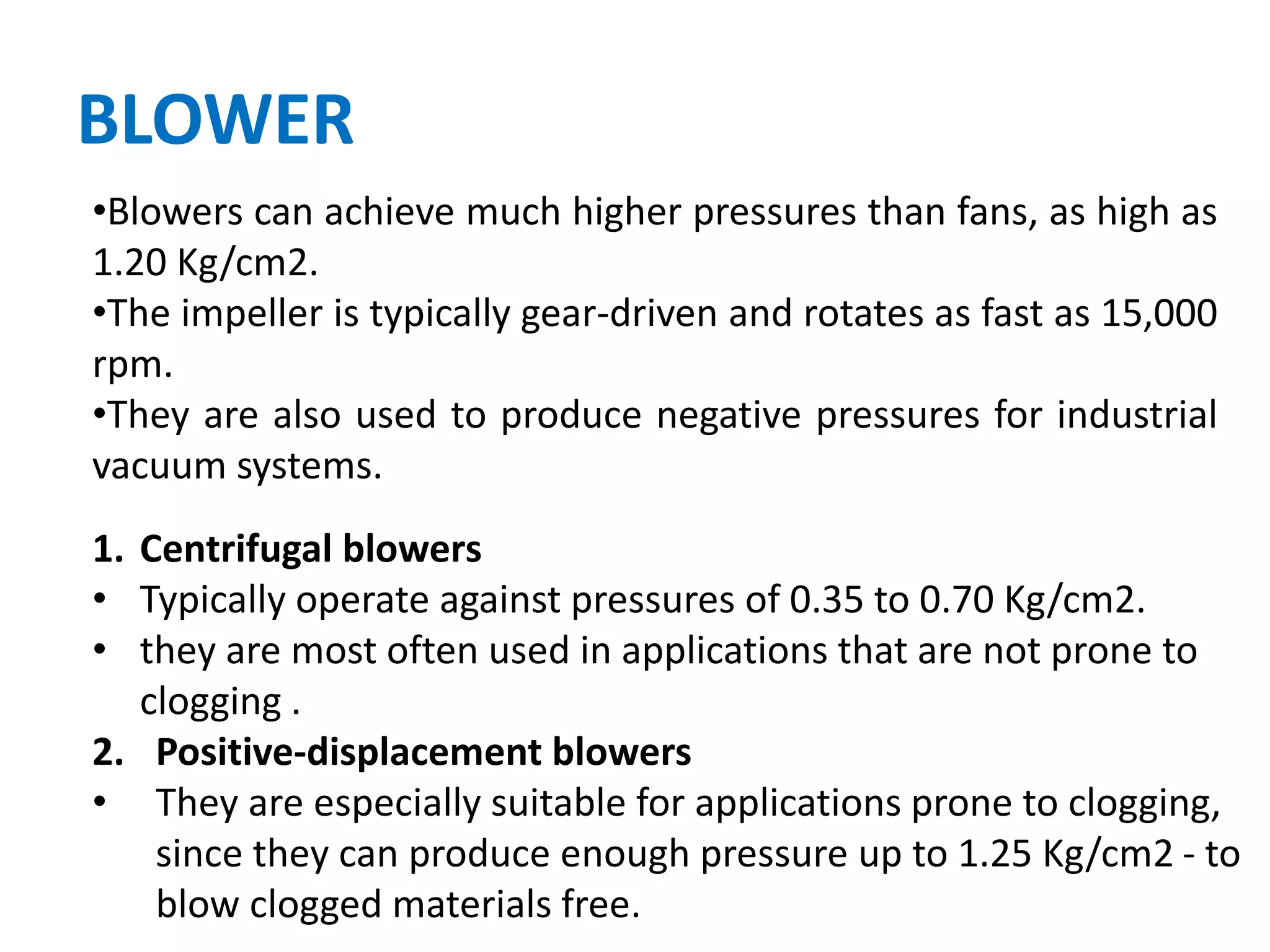 Fans and blower | PPTX