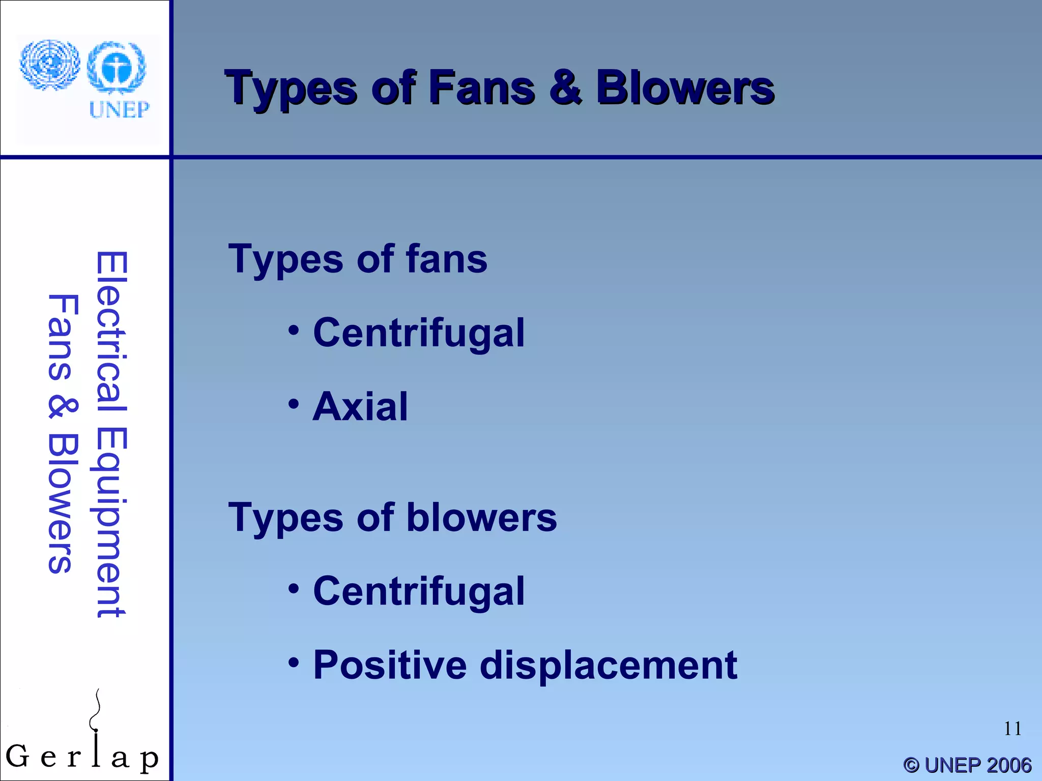 Fans and blowers | PPT
