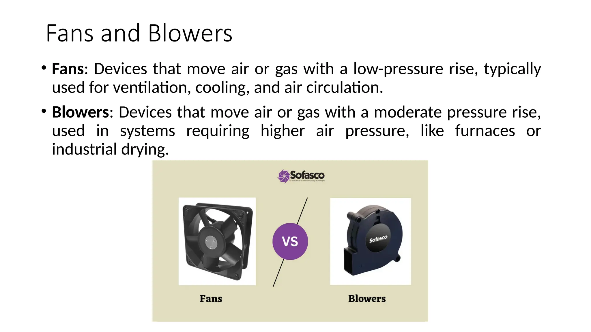 Fans and Blowers. mechanical related pptx | PPTX