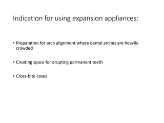 Fan screw Expansion appliances in orthodontics .pptx | Dental Health ...