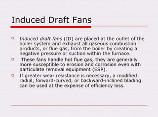 explanation shortly about fans in power plants | PDF